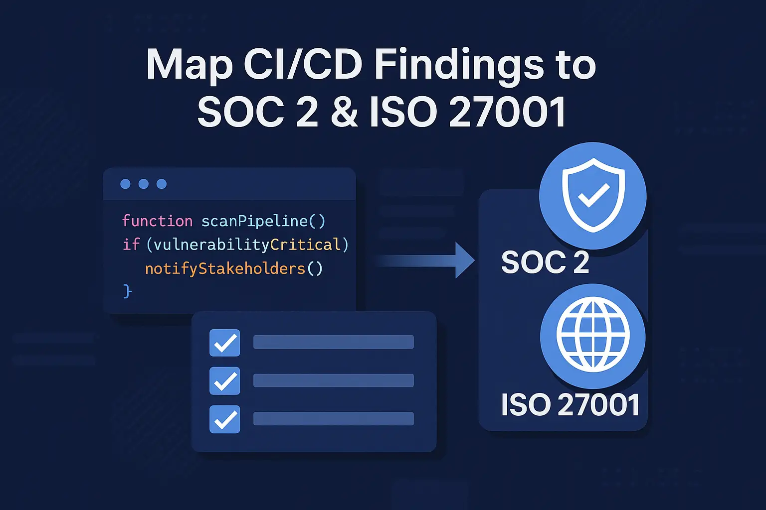 5 Proven Ways to Map CI/CD Findings to SOC 2 and ISO 27001