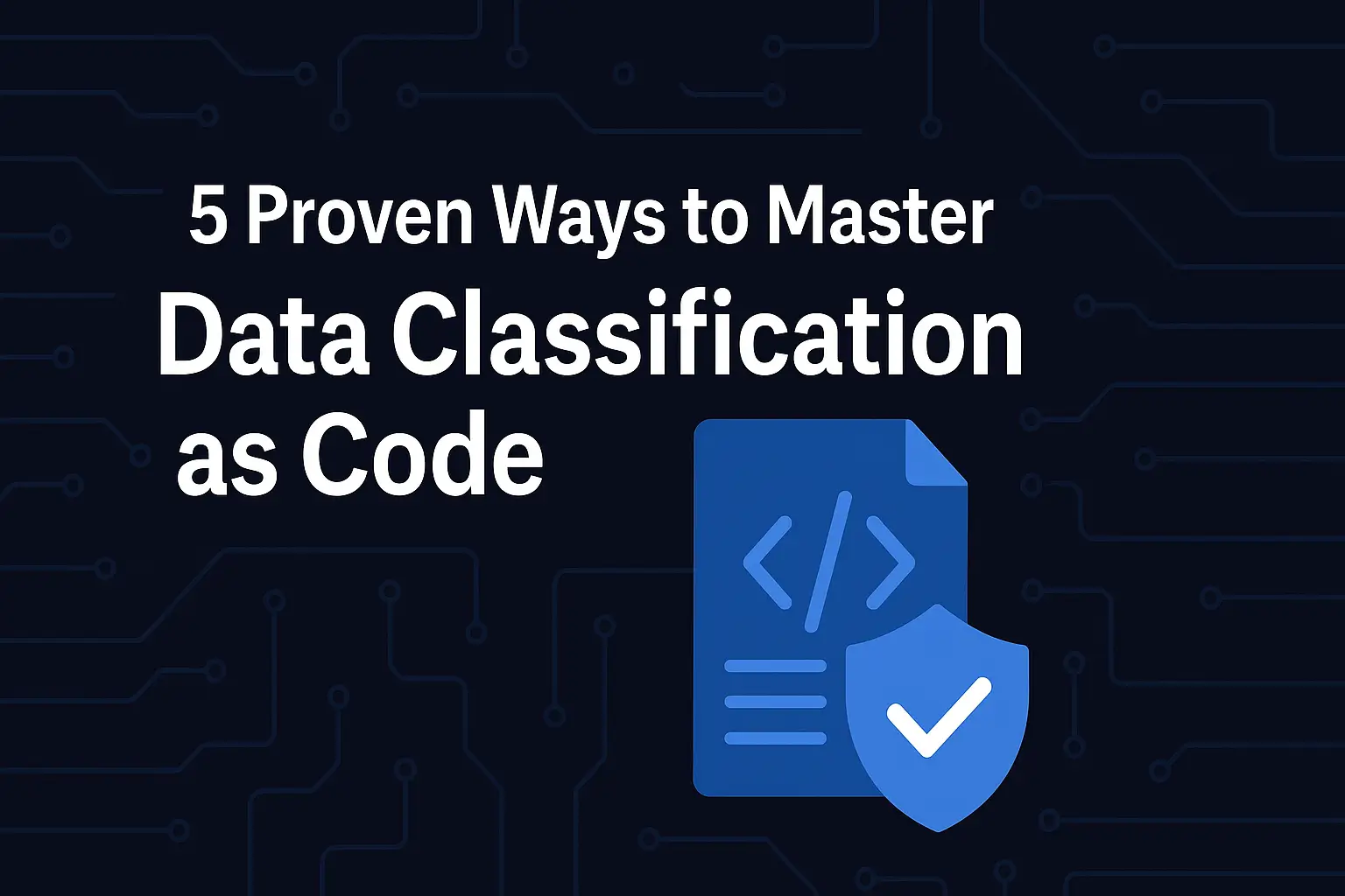 5 Proven Ways to Master Data Classification as Code